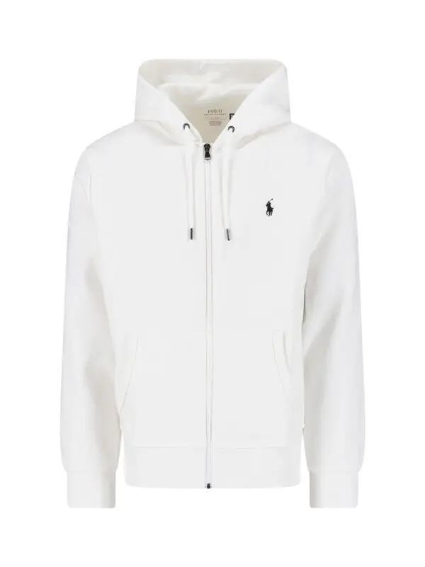 Polo Ralph Lauren Cotton & Recycled Polyester Crewneck Sweater - White