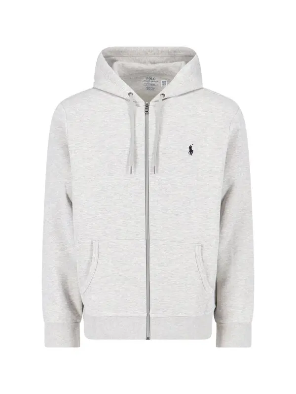 Polo Ralph Lauren Full-zip Hoodie Sweatshirt - Grey