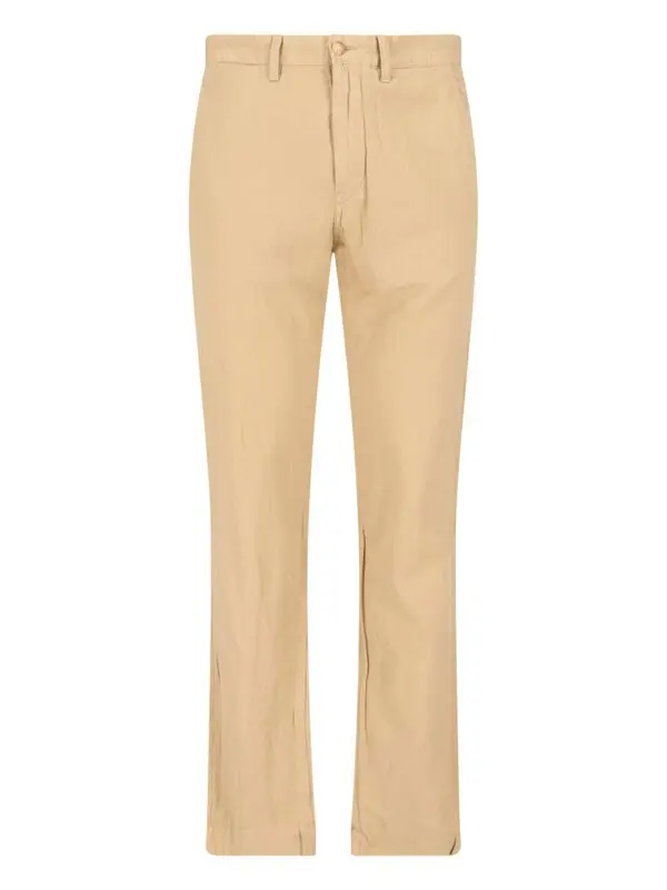 Polo Ralph Lauren Linen-cotton Trousers - Beige