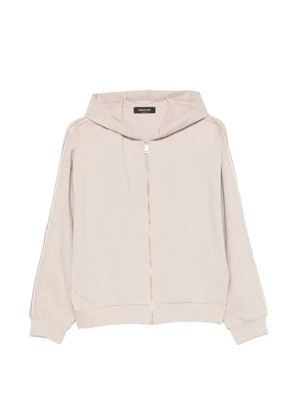 Fabiana Filippi Zipped Hoodie - Beige