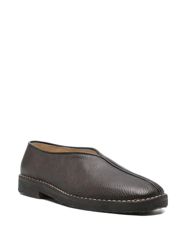 LEMAIRE Piped Leather Slippers