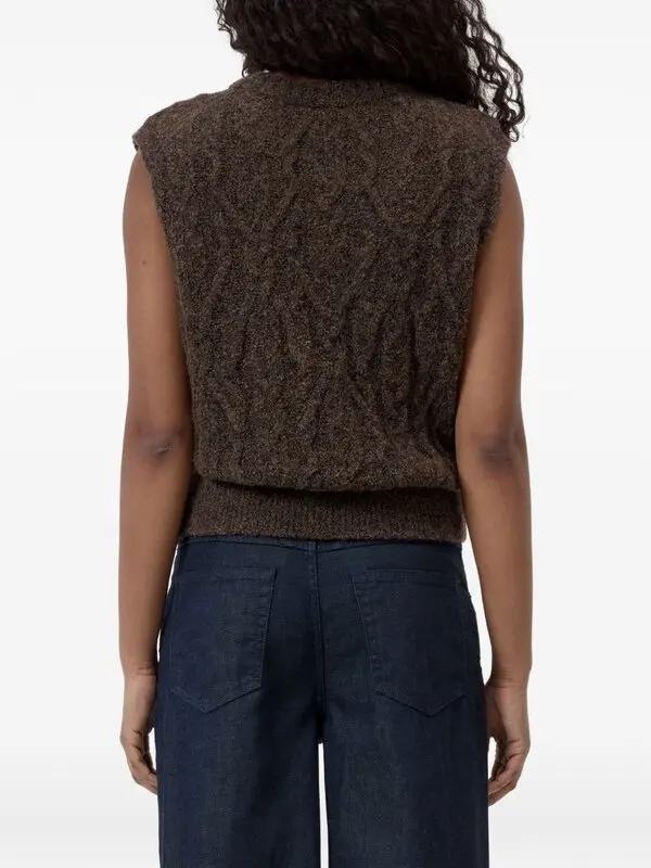 Closed Wool Blend Vest