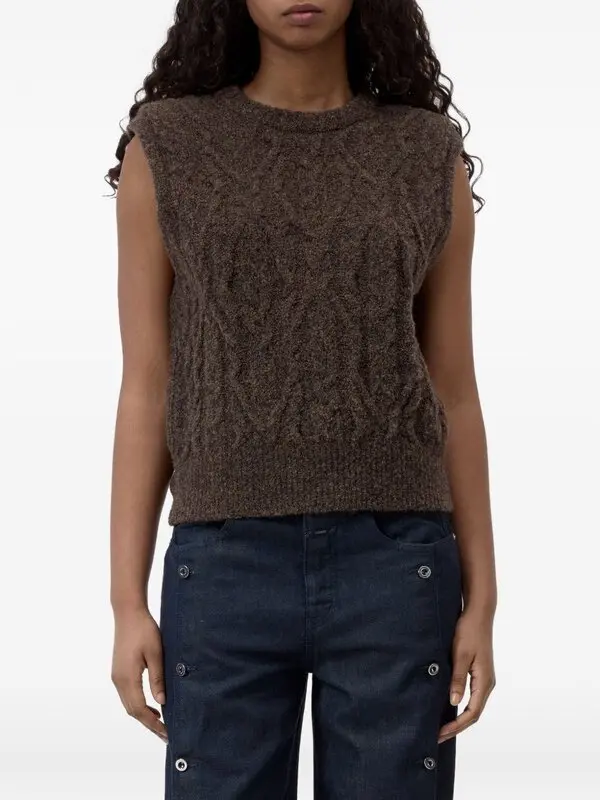 Closed Wool Blend Vest