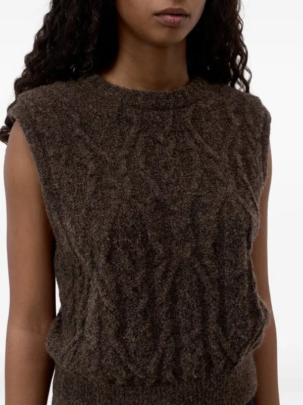 Closed Wool Blend Vest