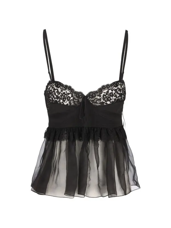 Chloé Silk Lingerie Top