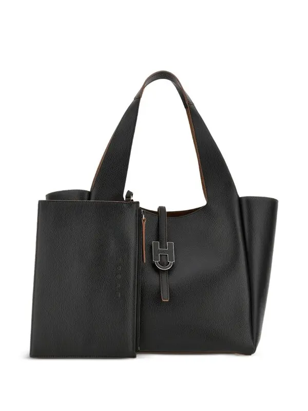 Hogan Trenc Leather Tote Bag
