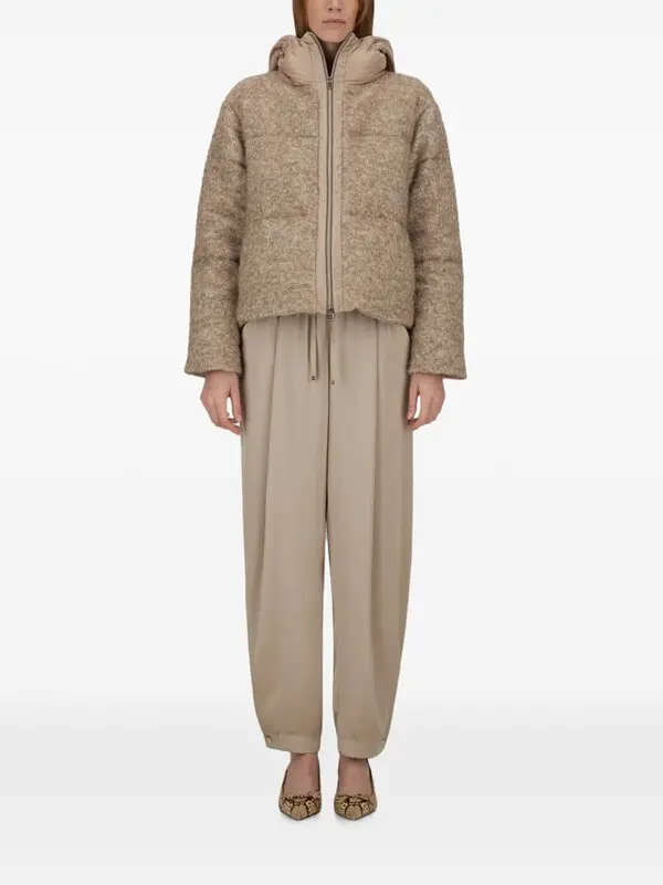 Herno Bouclé Short Down Jacket