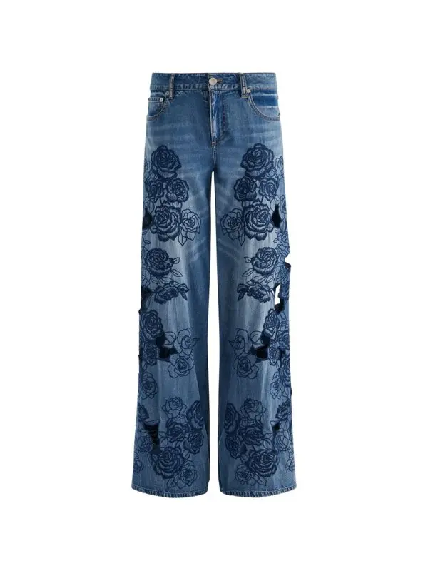 Alice + Olivia Sidney Flared Leg Denim Jeans