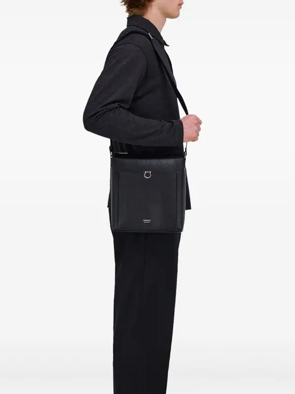 FERRAGAMO Gancini Leather Crossbody Bag