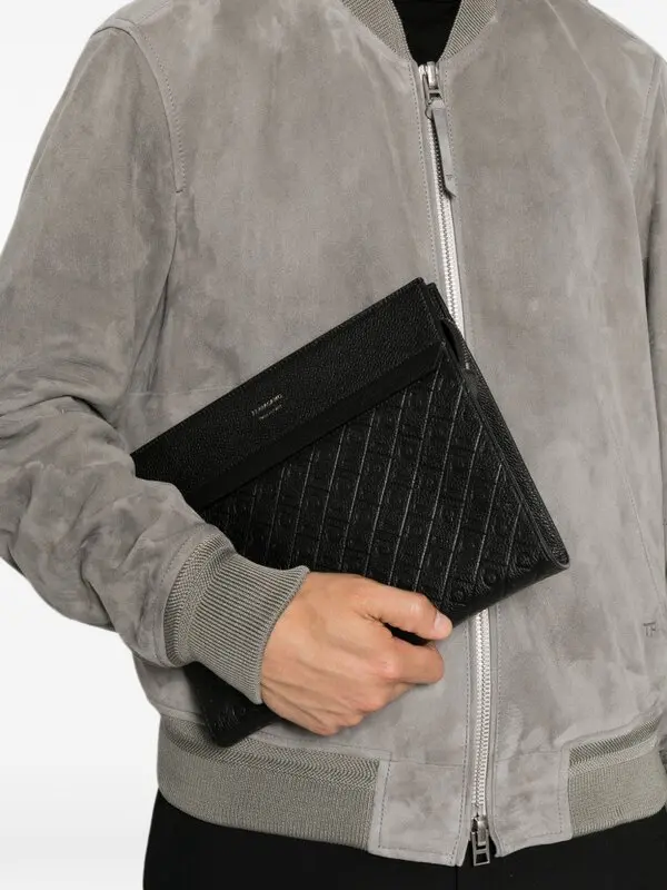 FERRAGAMO Monogram Leather Pouch