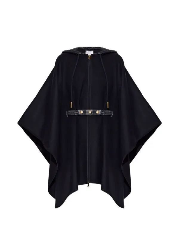 Moncler Wool Hooded Cape