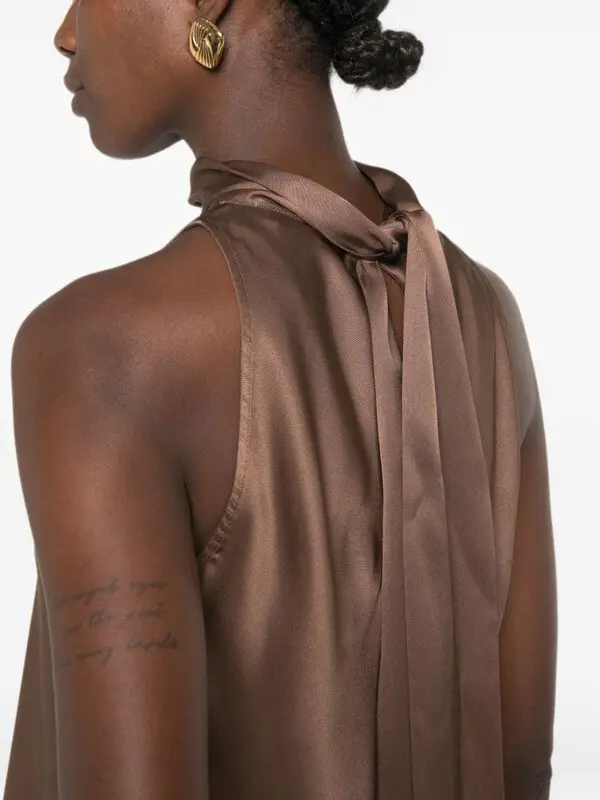 Brunello Cucinelli Silk Asymmetric Top