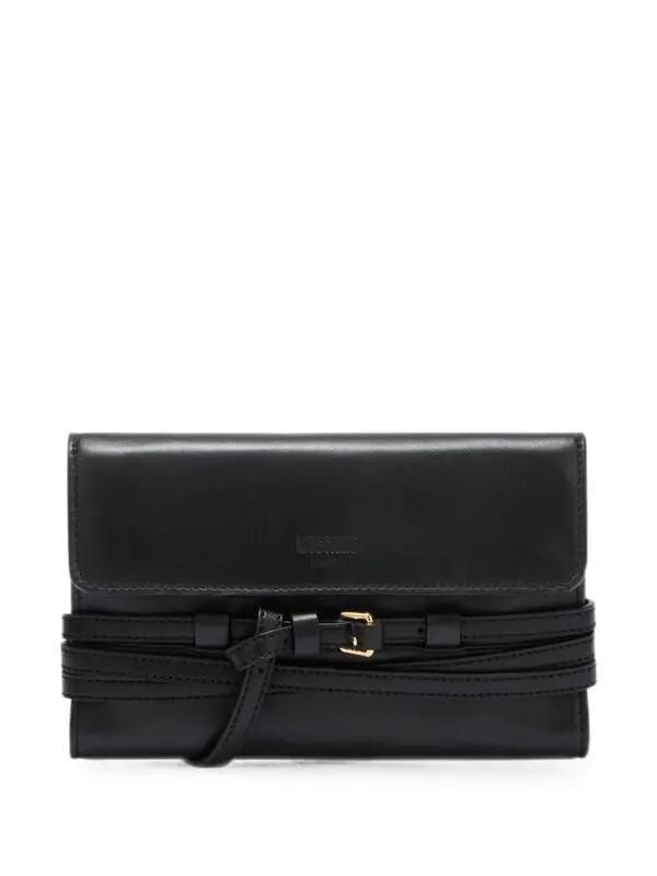 Moschino Tie Me Leather Wallet