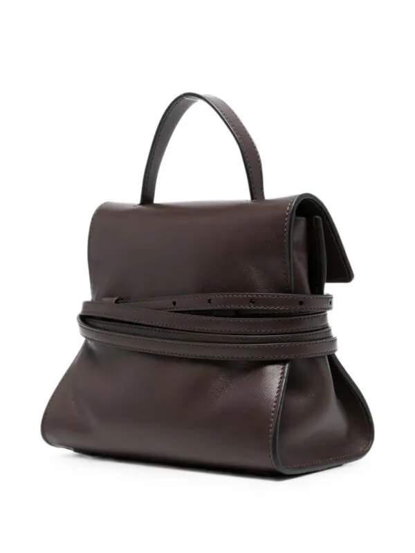 Moschino Tie Me Leather Handbag