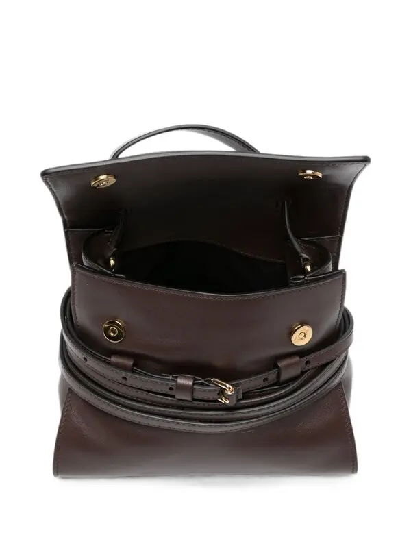 Moschino Tie Me Leather Handbag