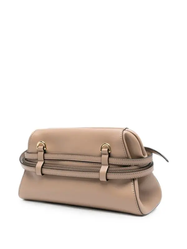 Moschino Tie Me Leather Clutch