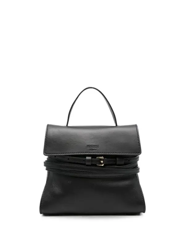 Moschino Tie Me Leather Handbag