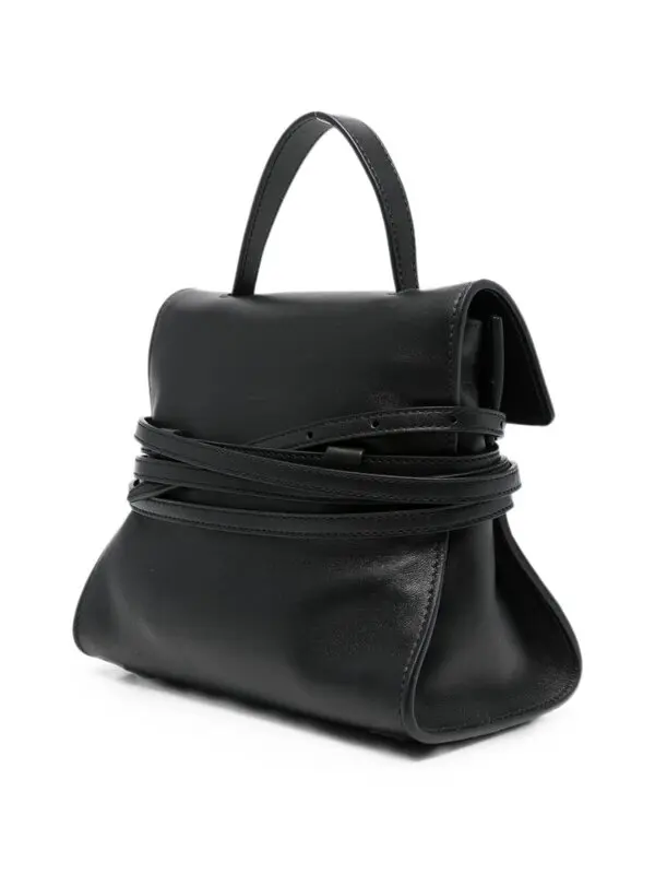 Moschino Tie Me Leather Handbag