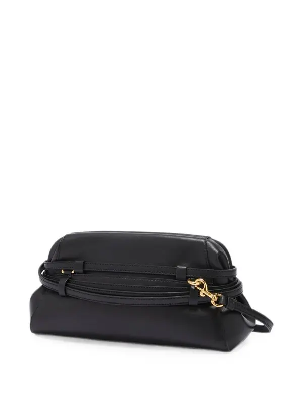 Moschino Tie Me Leather Clutch