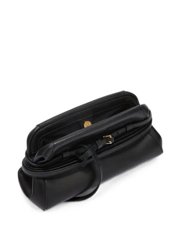 Moschino Tie Me Leather Clutch