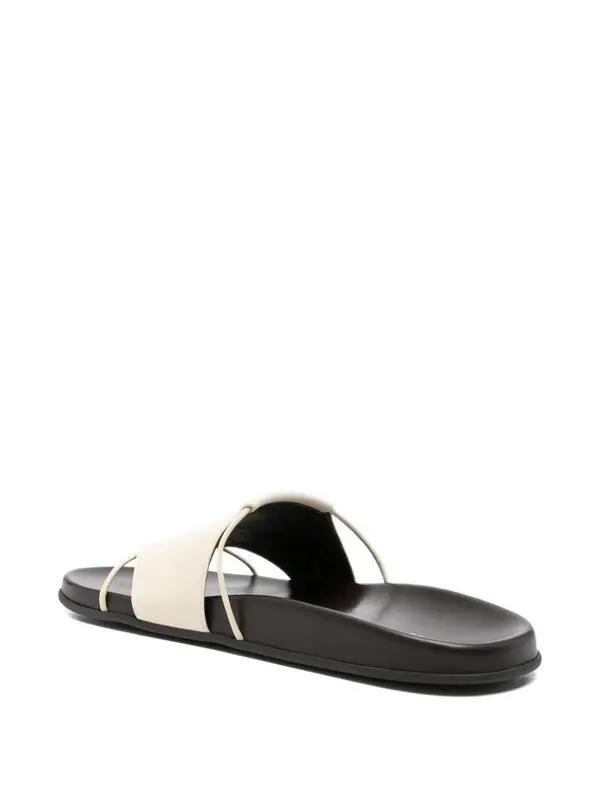 THE ROW Vivienne Leather Slide Sandals