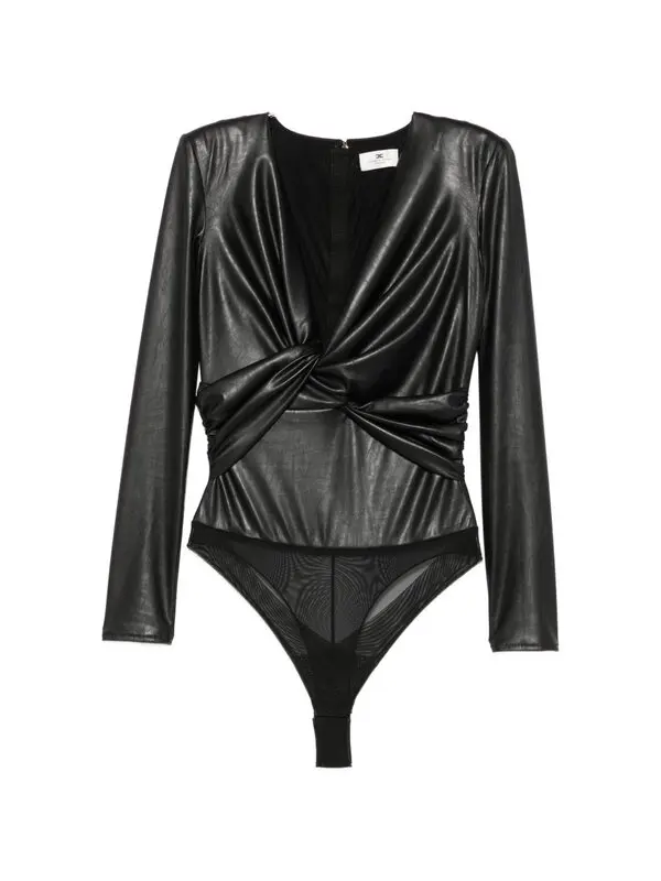Elisabetta Franchi Twist-detail Long-sleeve Bodysuit