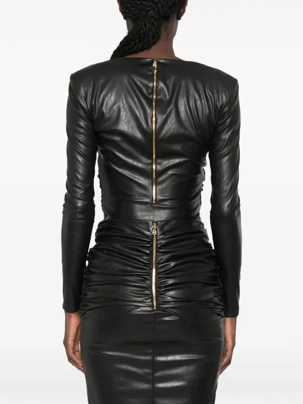 Elisabetta Franchi Twist-detail Long-sleeve Bodysuit