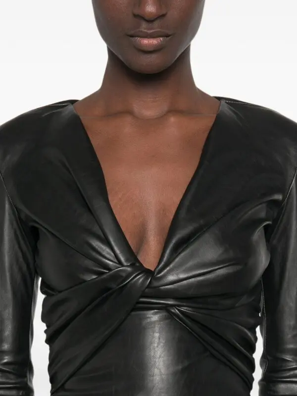 Elisabetta Franchi Twist-detail Long-sleeve Bodysuit