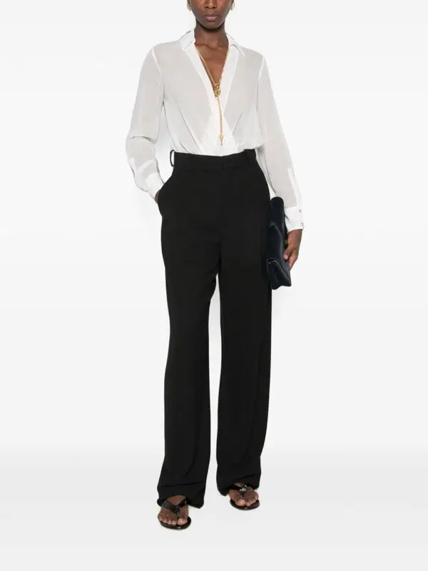 Elisabetta Franchi Chain-detail Wrap-front Bodysuit