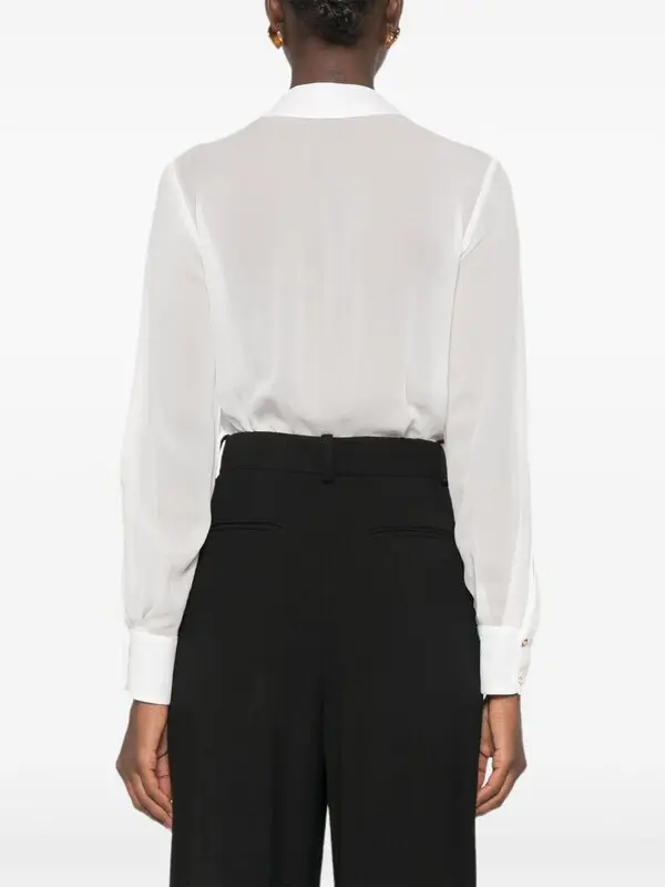 Elisabetta Franchi Chain-detail Wrap-front Bodysuit