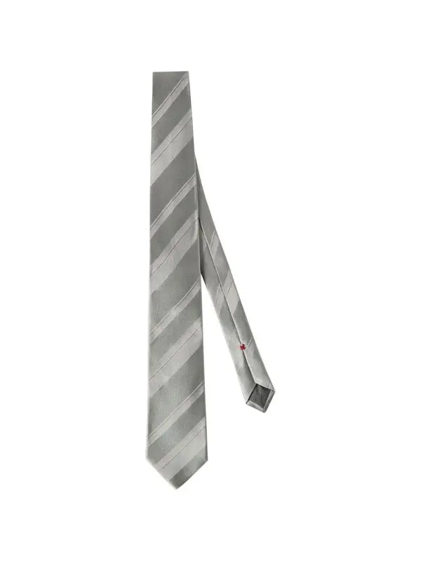 Brunello Cucinelli Striped Silk Neck Tie