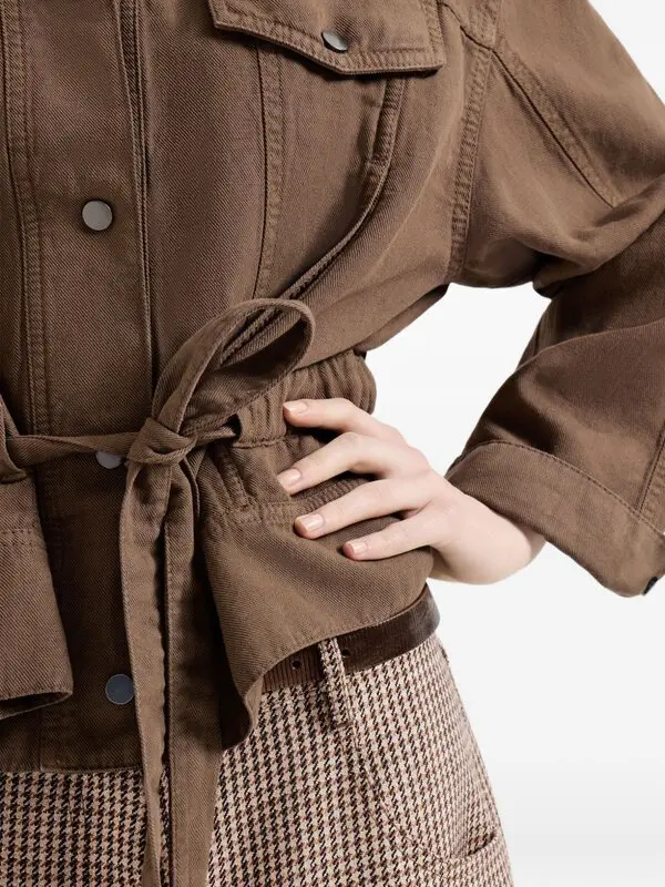 Brunello Cucinelli Linen Cropped Jacket