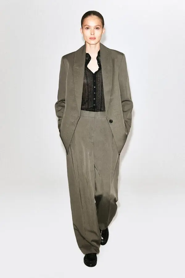 Cos Fluid Pleated Straight-leg Pants