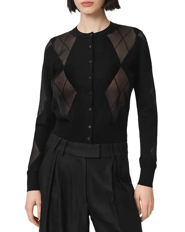 ALLSAINTS Bern Cardigan - Black