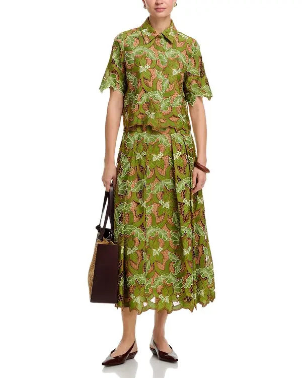 Elie Tahari The Hailey Lace Skirt