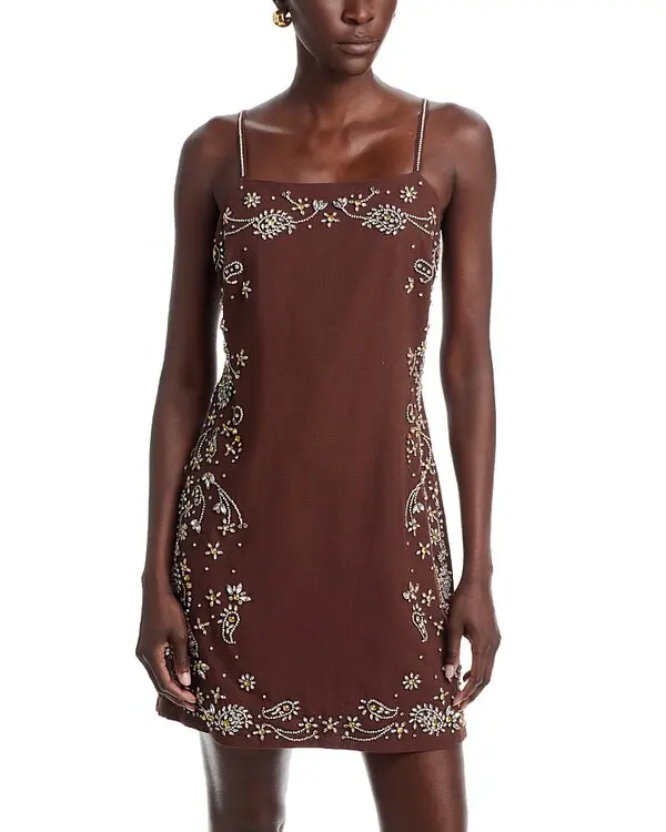 Elie Tahari Embellished Mini Dress