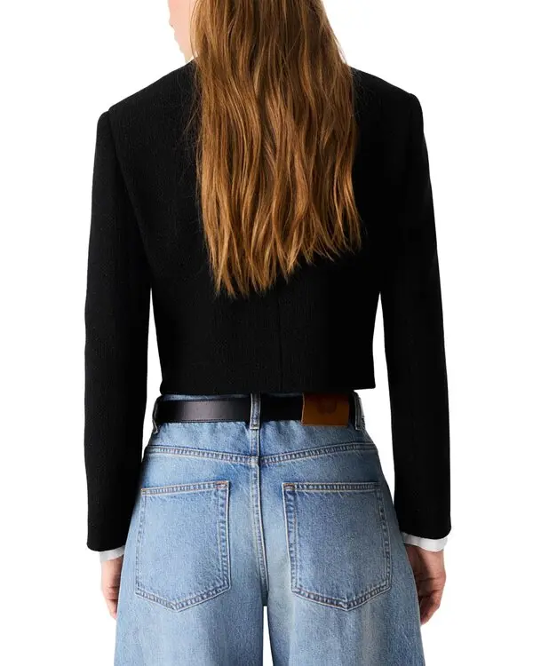 Maje Vilynette Short Tweed Jacket