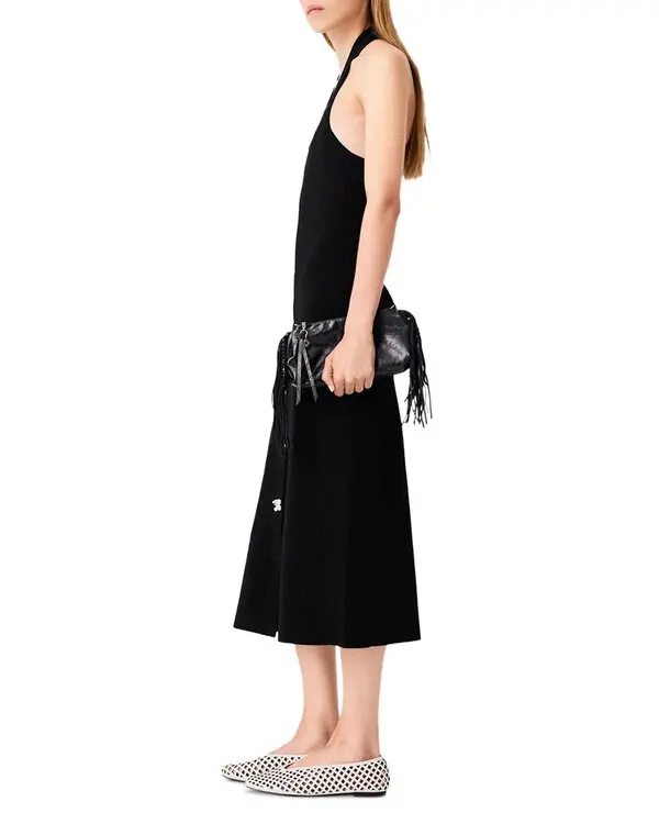 Maje Floral Jewel Midi Dress