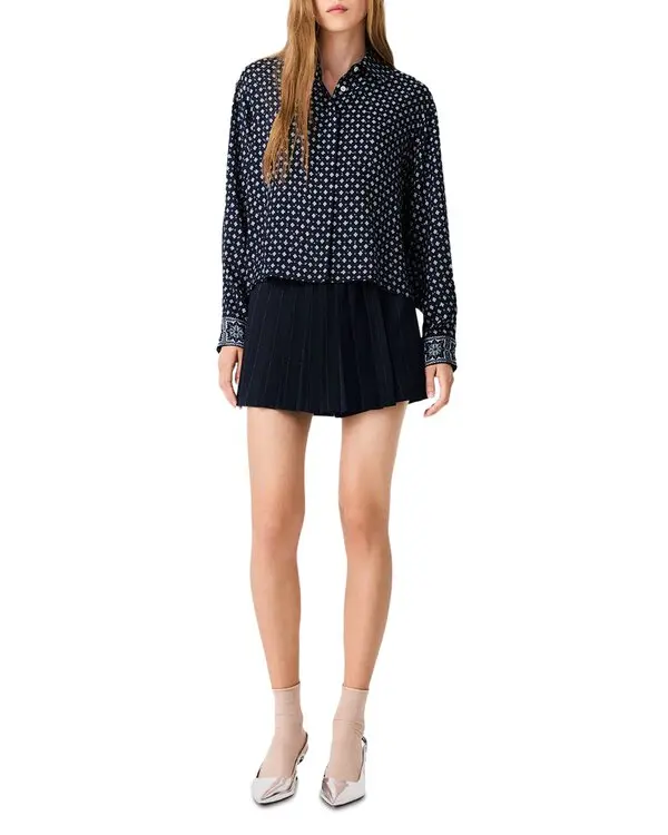 Maje Citeston Embellished Shirt