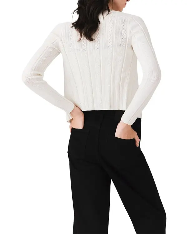 Maje Pointelle Knit Cardigan