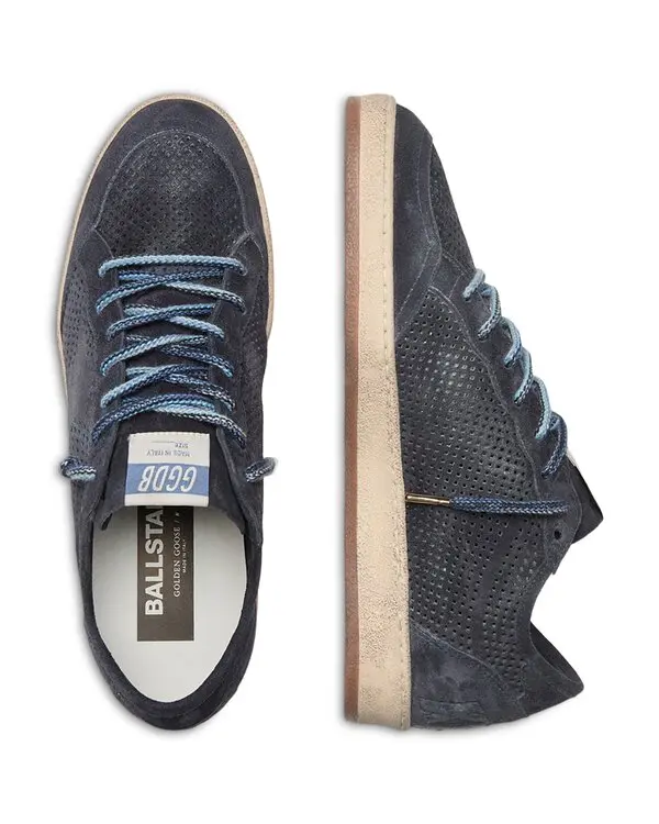 GOLDEN GOOSE Ball Starforated Suede Sneakers