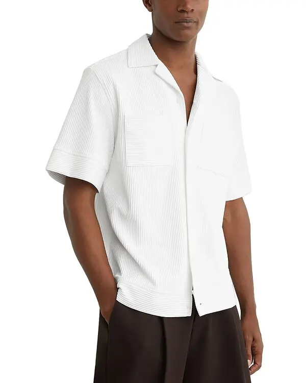 REISS Ribbed Cuban Shirt