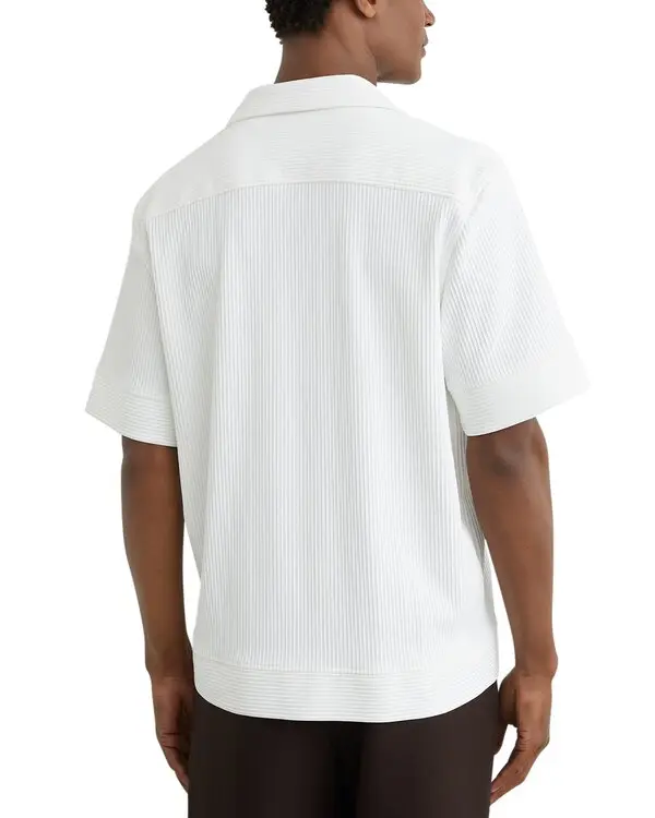 REISS Ribbed Cuban Shirt