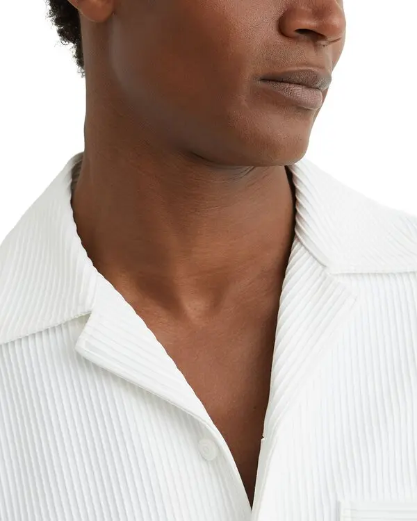 REISS Ribbed Cuban Shirt