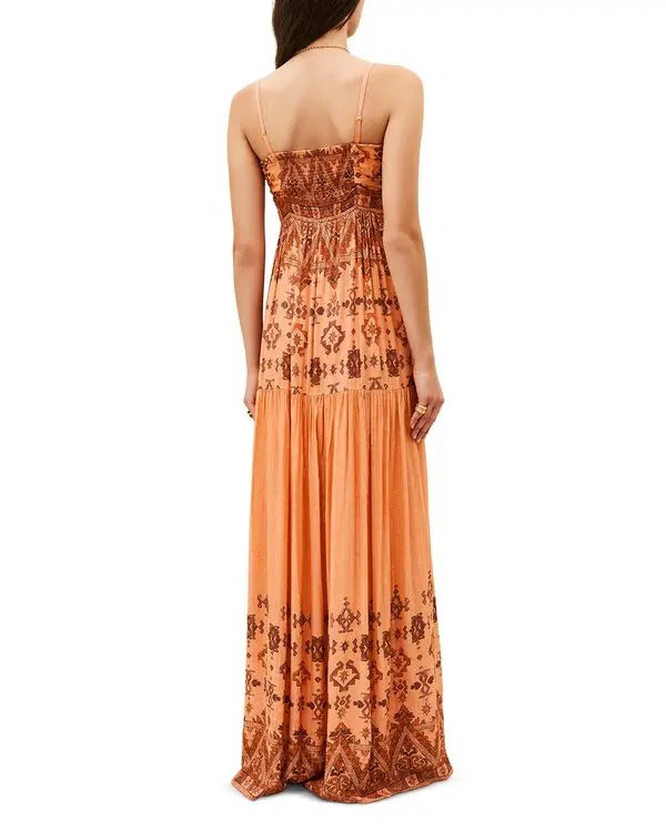 Ba&sh Bandeau Neck Maxi Dress - Orange