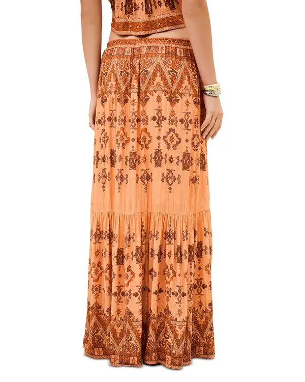 Ba&sh Jupe Zaya Maxi Skirt - Orange