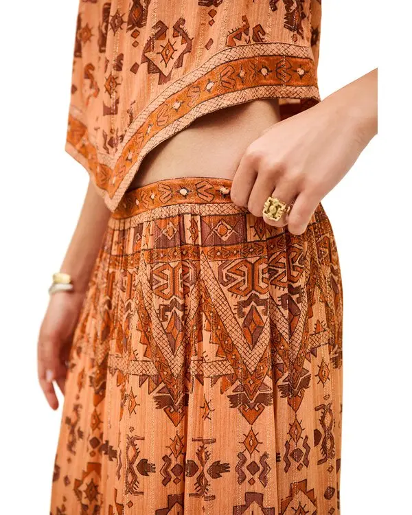Ba&sh Jupe Zaya Maxi Skirt - Orange