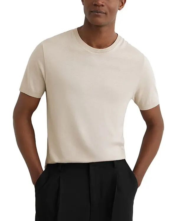 REISS Fine Rib Crewneck T-shirt