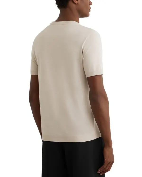 REISS Fine Rib Crewneck T-shirt