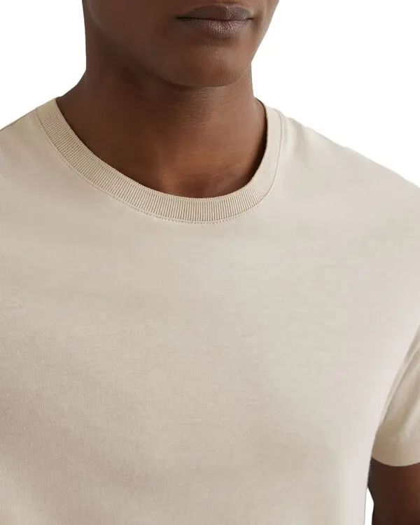 REISS Fine Rib Crewneck T-shirt